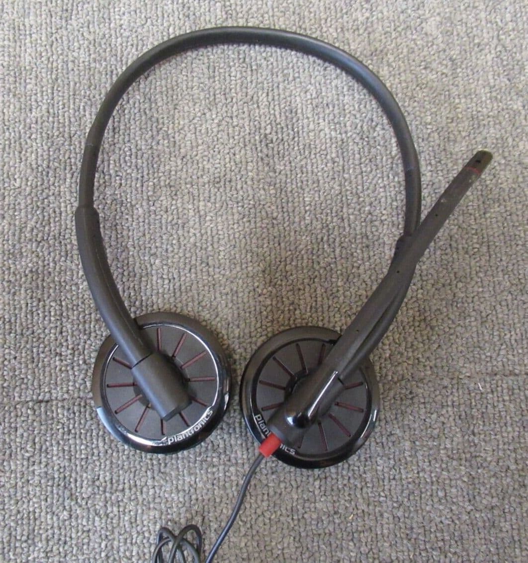 Plantronics 325T 300DA Blackwire Wired Binaural Stereo Headset With ...