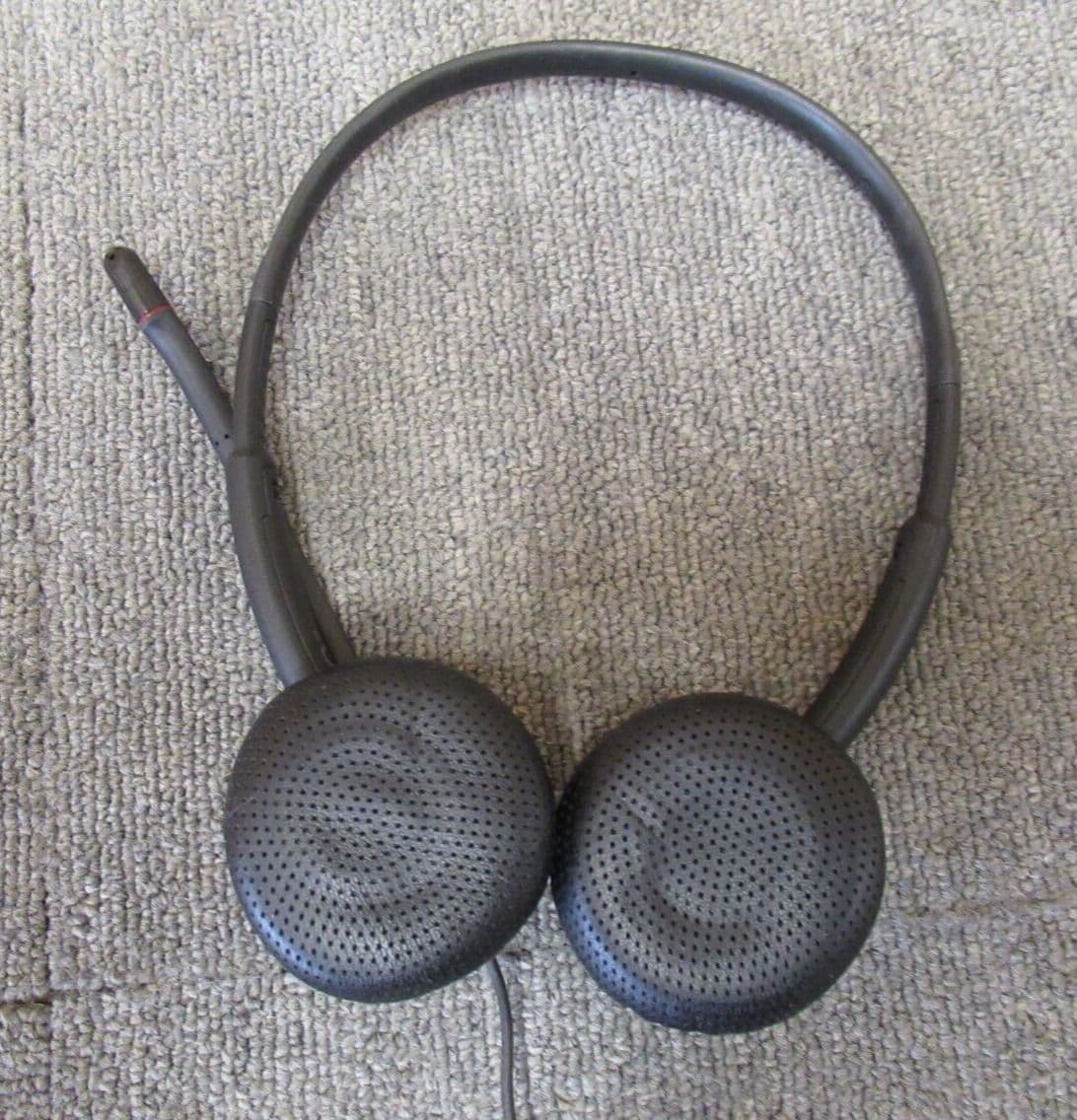 Plantronics 325T 300DA Blackwire Wired Binaural Stereo Headset With ...