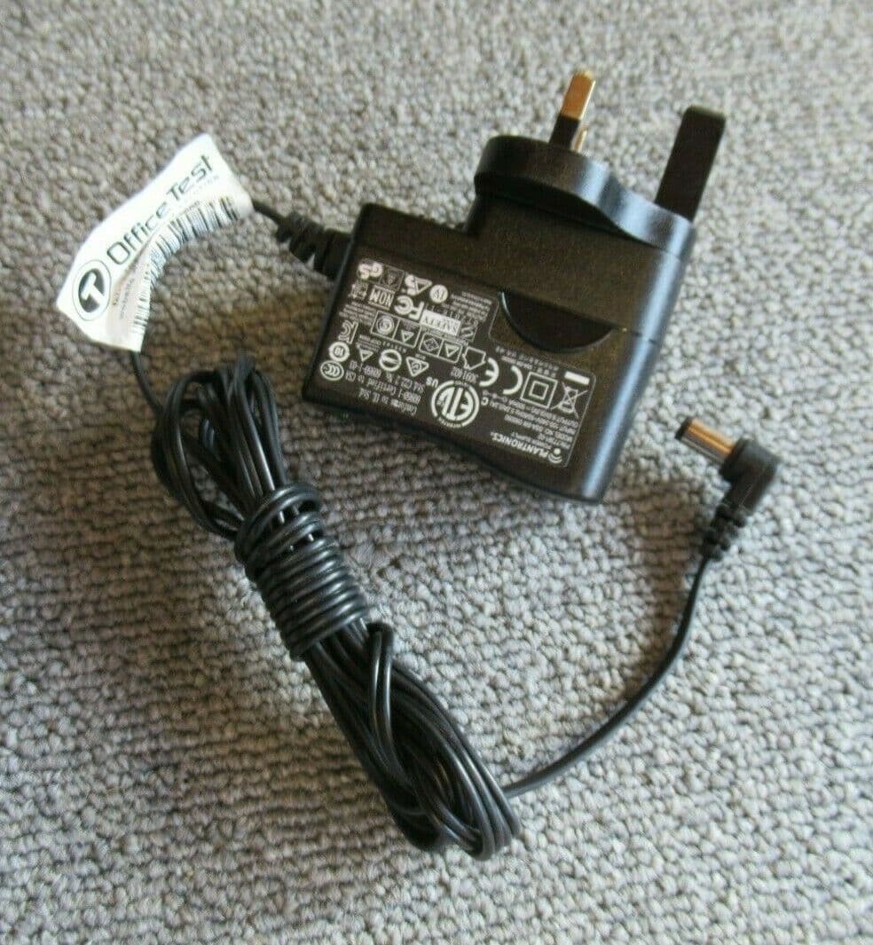 Plantronics 77391-02 SSA-5W 090050 UK 3-Pin Plug AC Power Adapter 9V ...