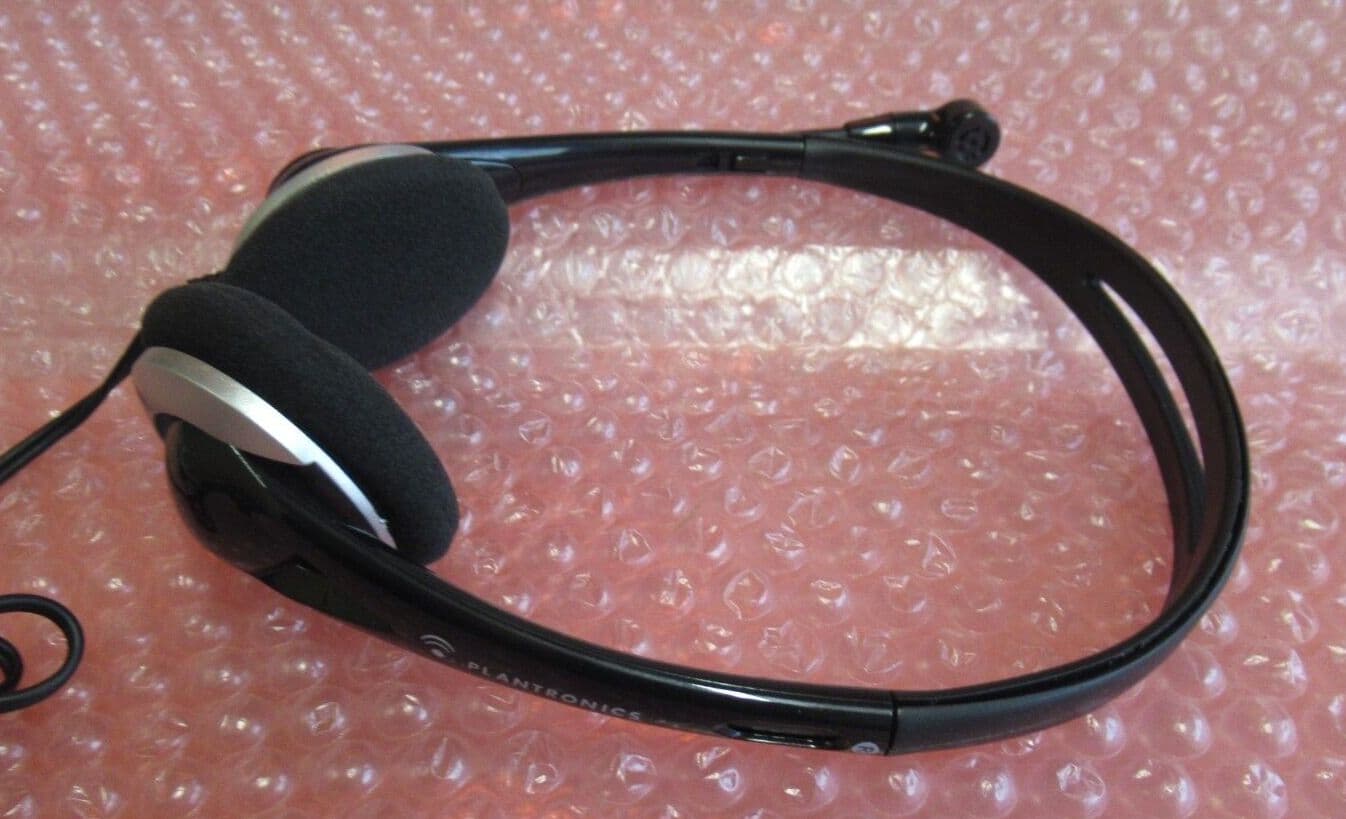 Plantronics Audio 326 Wired 3 5mm Jack Binaural PC Headset With Mic