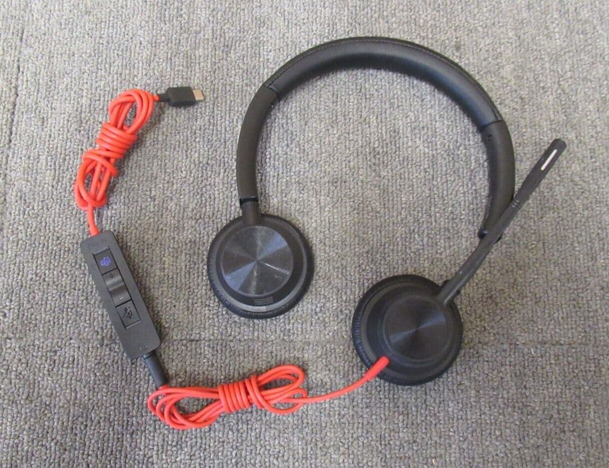 Plantronics BW3325T BW3300-M USB-C Over-The-Head Wired Stereo Binaural ...