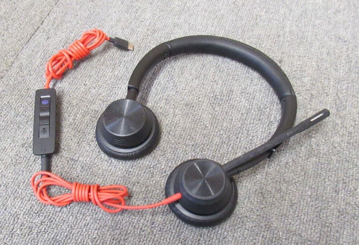 Plantronics BW3325T BW3300-M USB-C Over-The-Head Wired Stereo Binaural ...