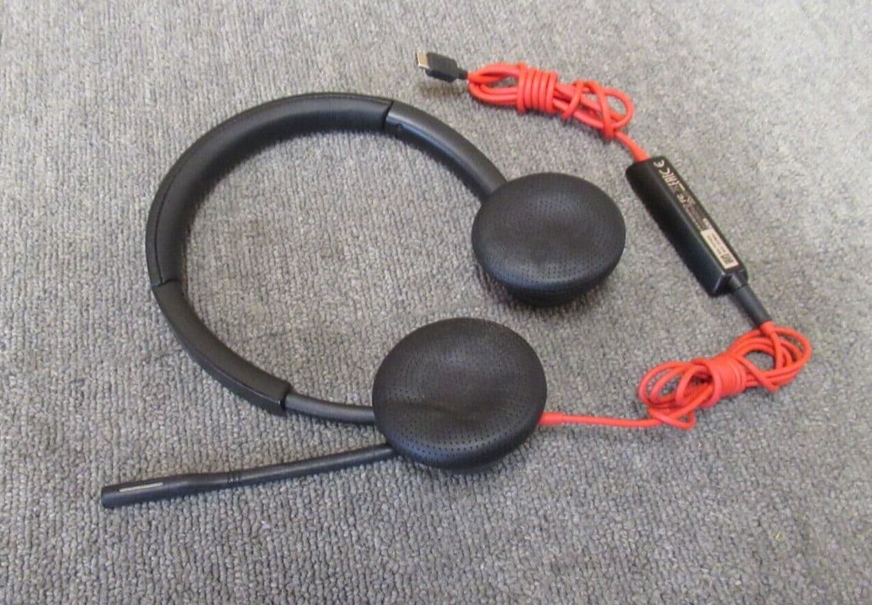 Plantronics BW3325T BW3300-M USB-C Over-The-Head Wired Stereo Binaural ...