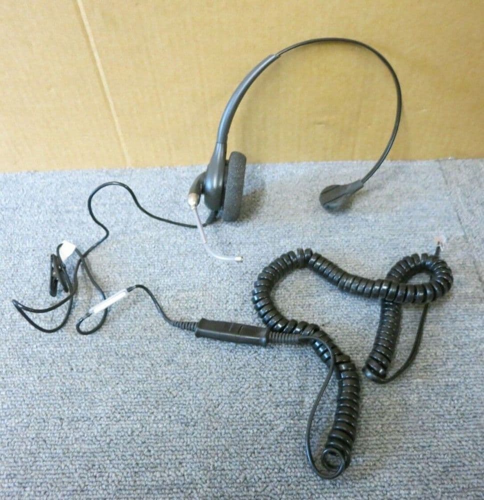 Plantronics HW251 64338-31 SupraPlus Wideband Monaural Mono Wired Headset