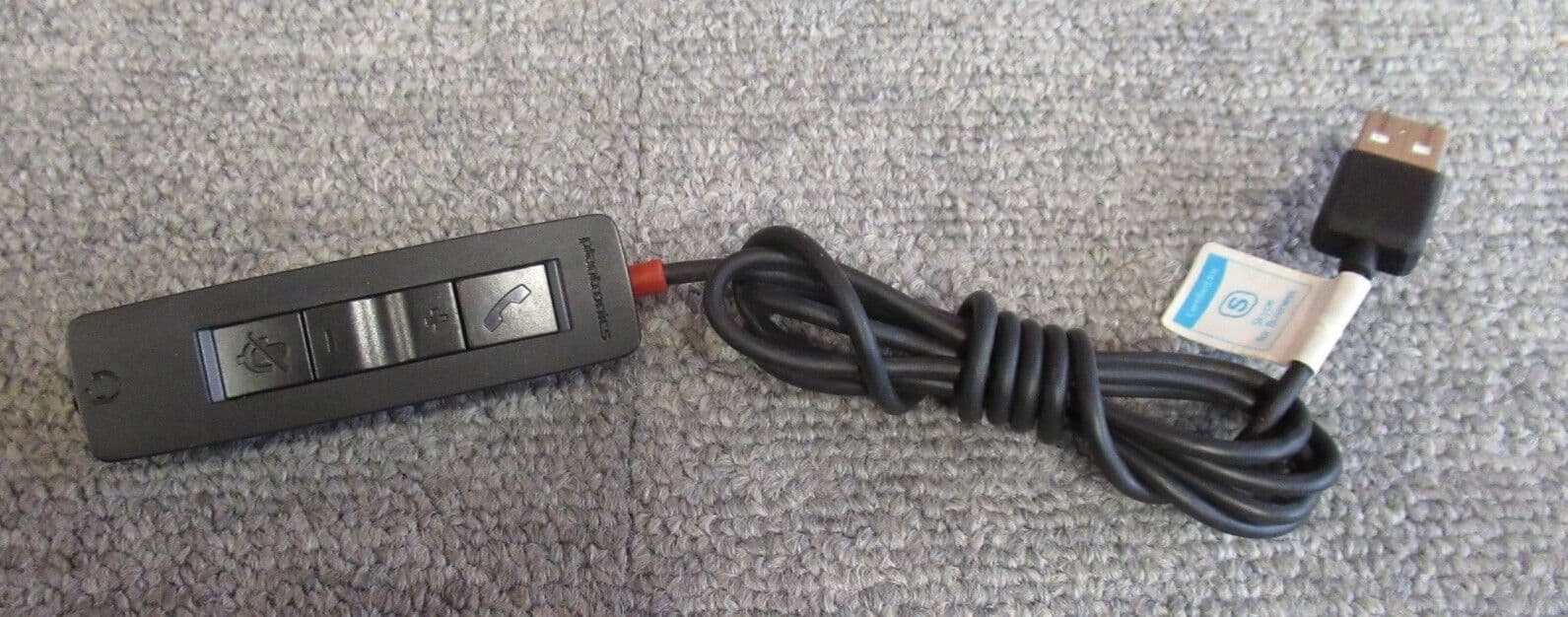 Plantronics Inline USB-A Control Headset Cable For Blackwire 300DA ...