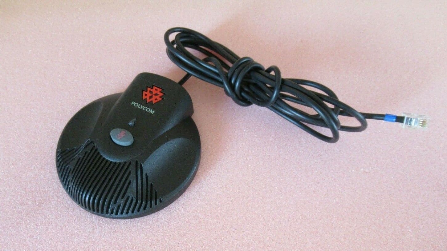 Polycom 2201-07840-101 Soundstation 2W Extended Dark Grey Microphone ...