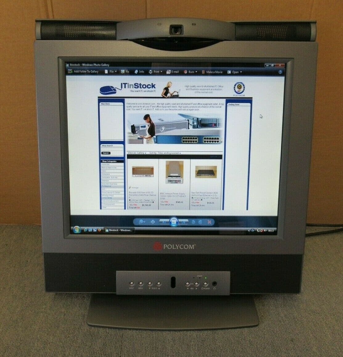 PolyCom 2201-22063-204 VSX3000 17" LCD Video Conferencing Terminal With ...