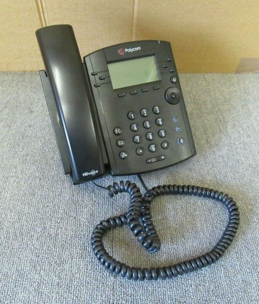 Polycom 2201-46161-001 VVX310 VoIP IP PoE 6-Line Desktop Business Telephone