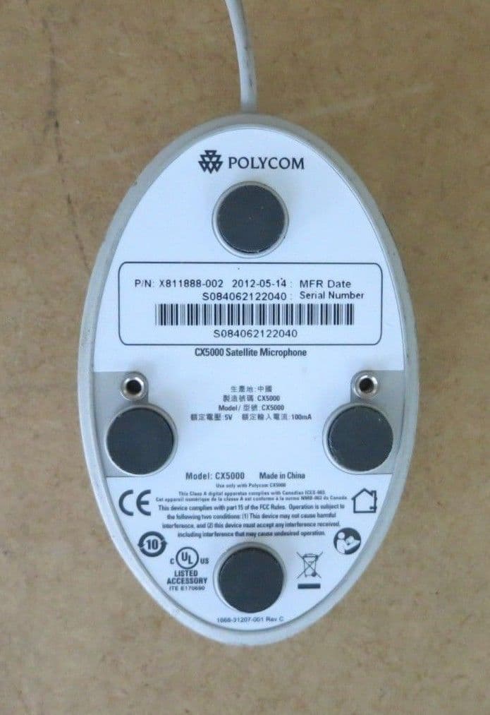 PolyCom CX5000 X811888-002 RTDP001 Microsoft RoundTable Satellite ...