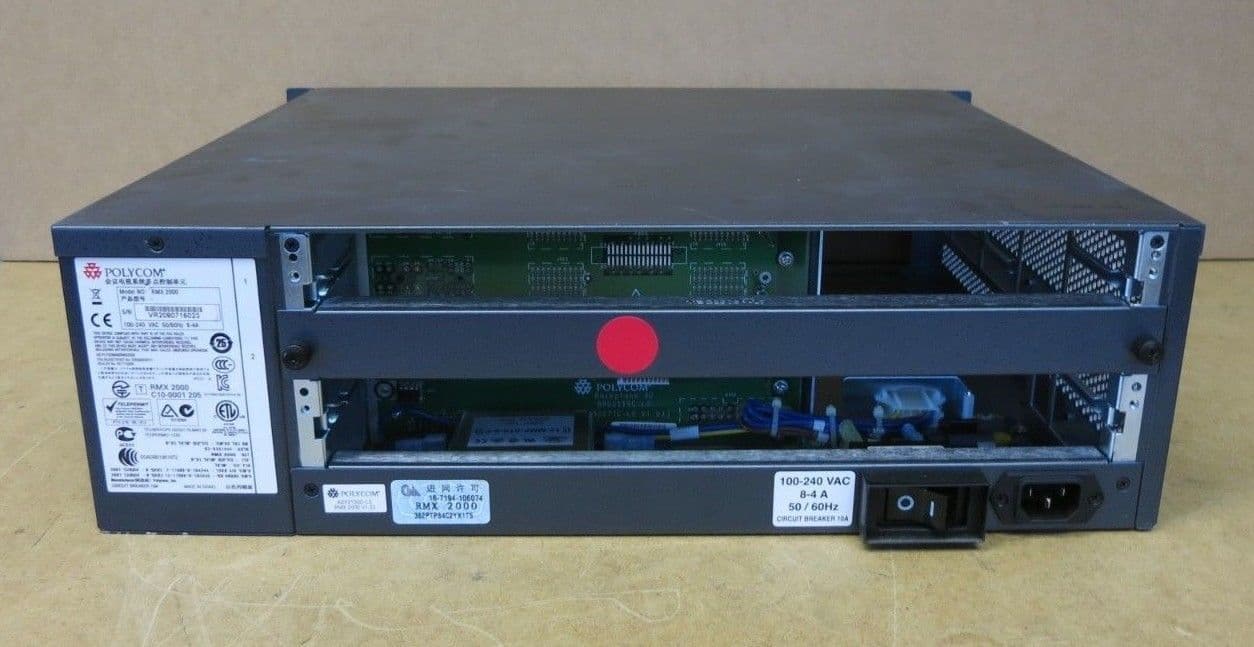 Polycom RMX 2000 Chassis ASY2100D-L0 3U Modular Expansion Base ...