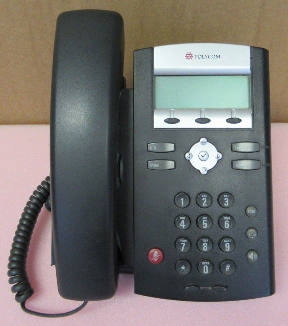 Polycom SoundPoint IP321 IP VoIP SIP 2-Line Phone PoE Ethernet 2201 ...