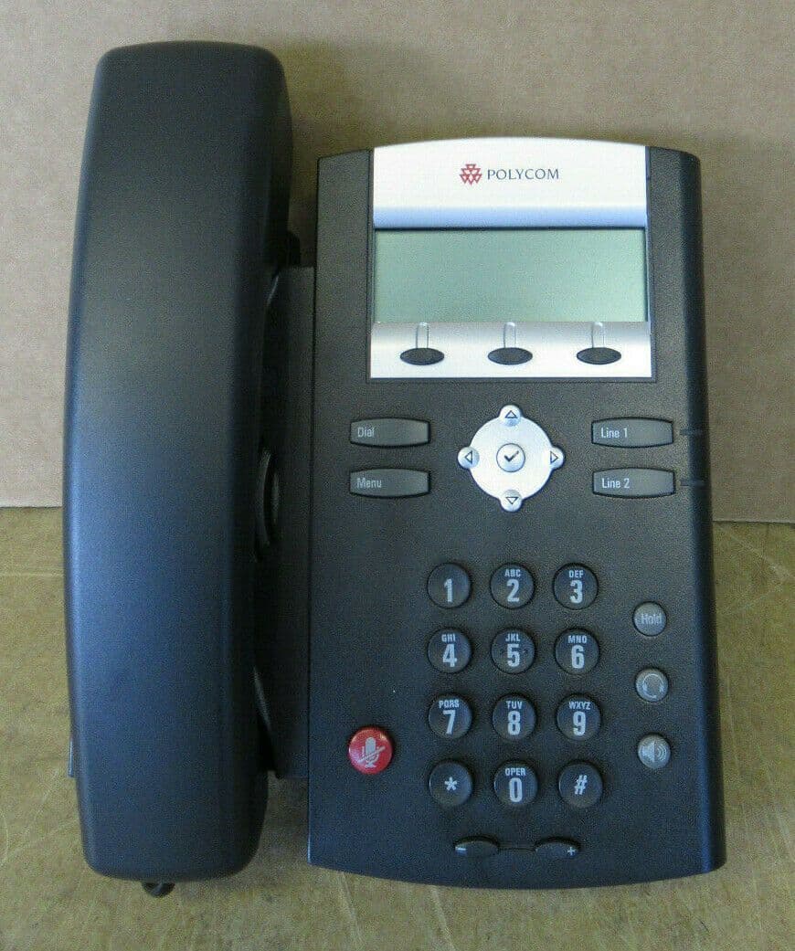 Polycom SoundPoint IP331 Desktop Phone SIP PoE Telephone VoIP 2201 ...