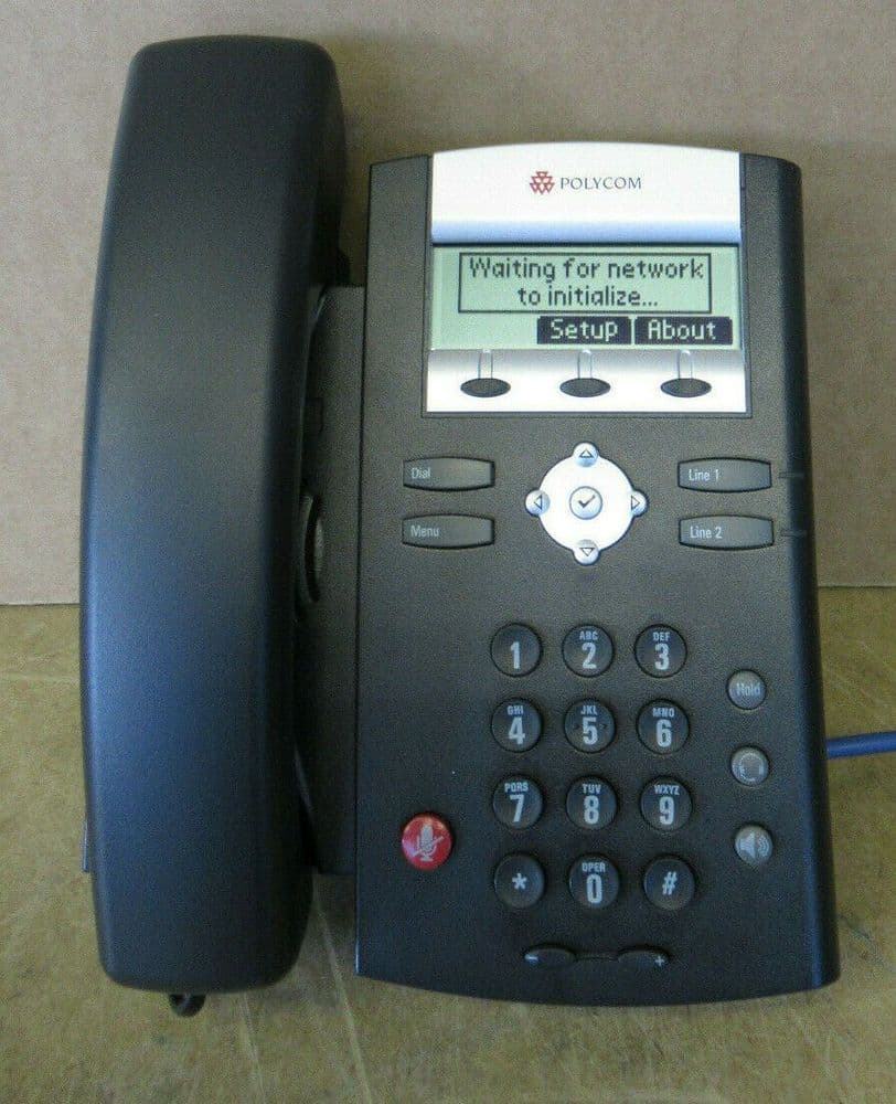 Polycom SoundPoint IP331 Desktop Phone SIP PoE Telephone VoIP 2201 ...