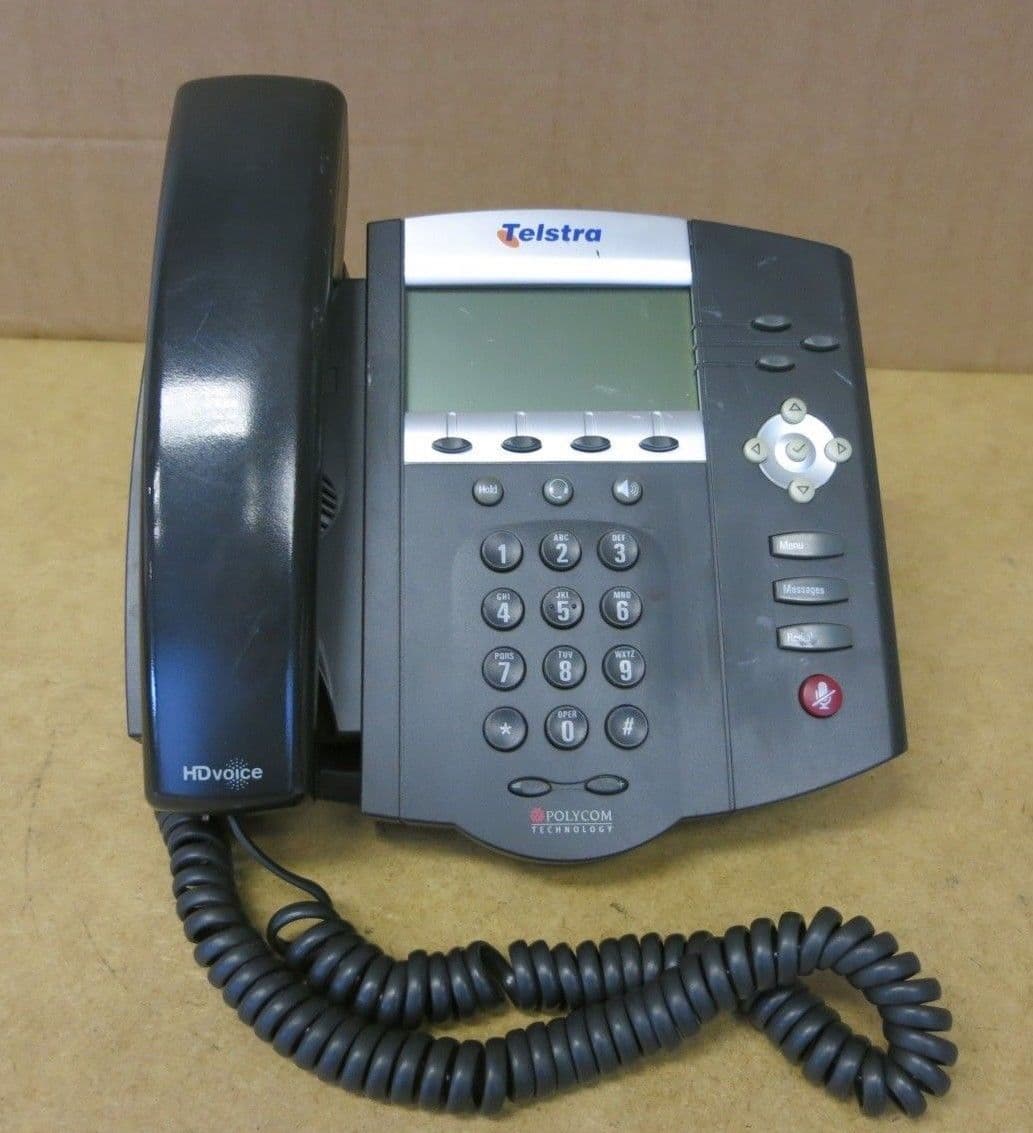 Polycom Soundpoint IP450 SIP IP VoIP Desktop Telephone 2201-12450-001