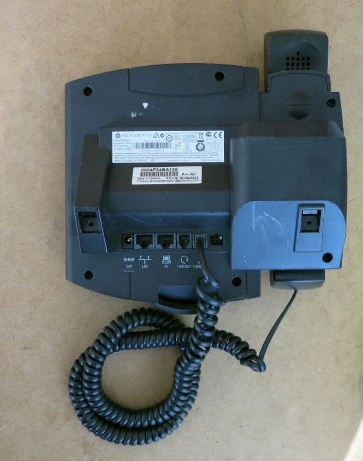 Polycom Soundpoint IP450 SIP IP VoIP Desktop Telephone 2201-12450-001 NO Stand