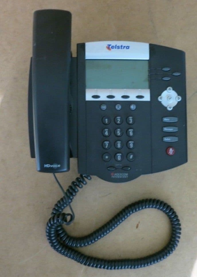 Polycom Soundpoint IP450 SIP IP VoIP Desktop Telephone 2201-12450-001 NO Stand