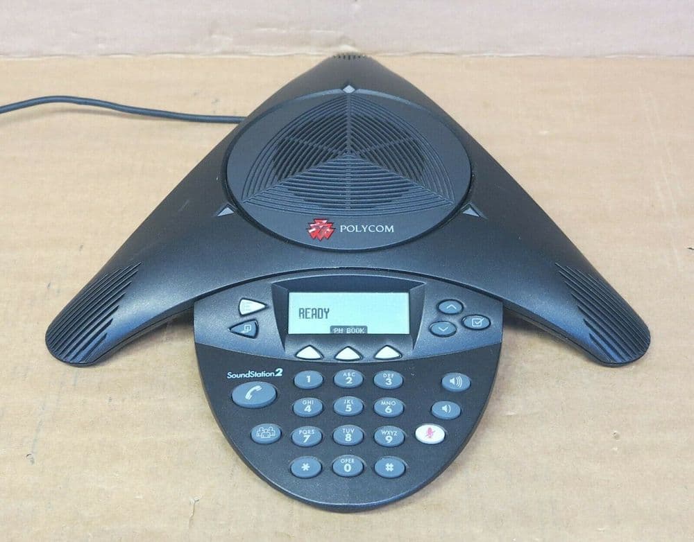 Polycom SoundStation 2 Expandable Analog Conference Phone 2201-16200-001-D