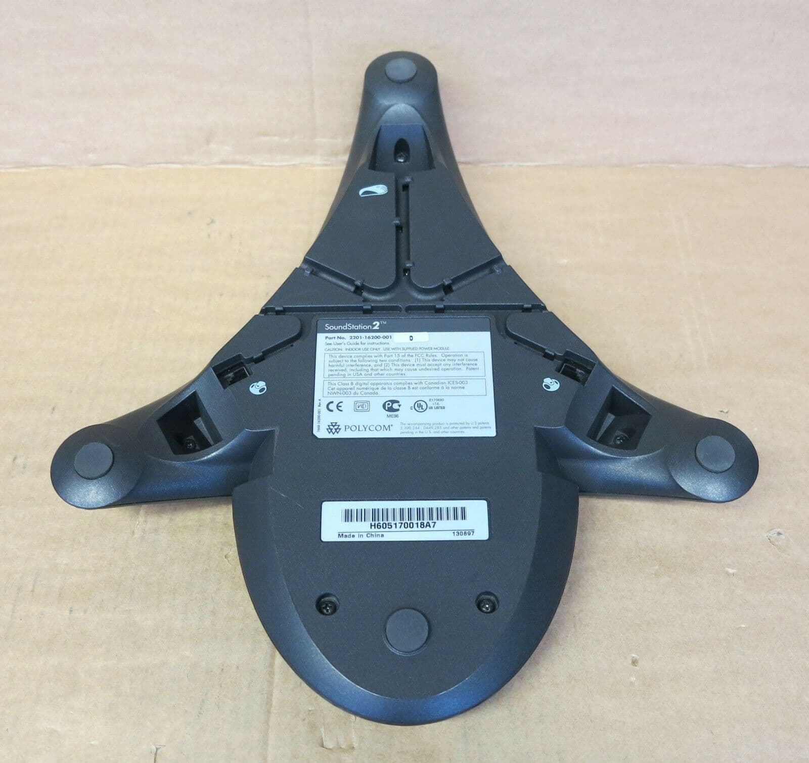 Polycom SoundStation 2 Expandable Analog Conference Phone 2201-16200-001-D