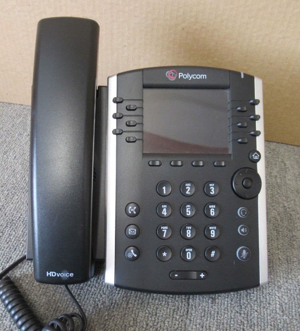 PolyCom VVX-410 2201-46186-001 Business Media VoiP PoE Desk Telephone