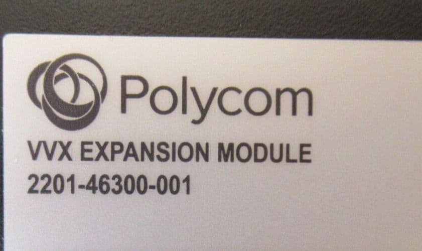 PolyCom VVX-410 2201-46186-001 IP Desk Phoe With Expansion Module 2201 ...