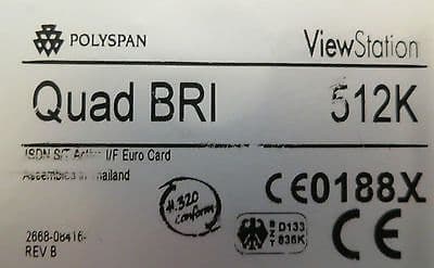 Polyspan Quad BRI Viewstation 512K 2668-08416