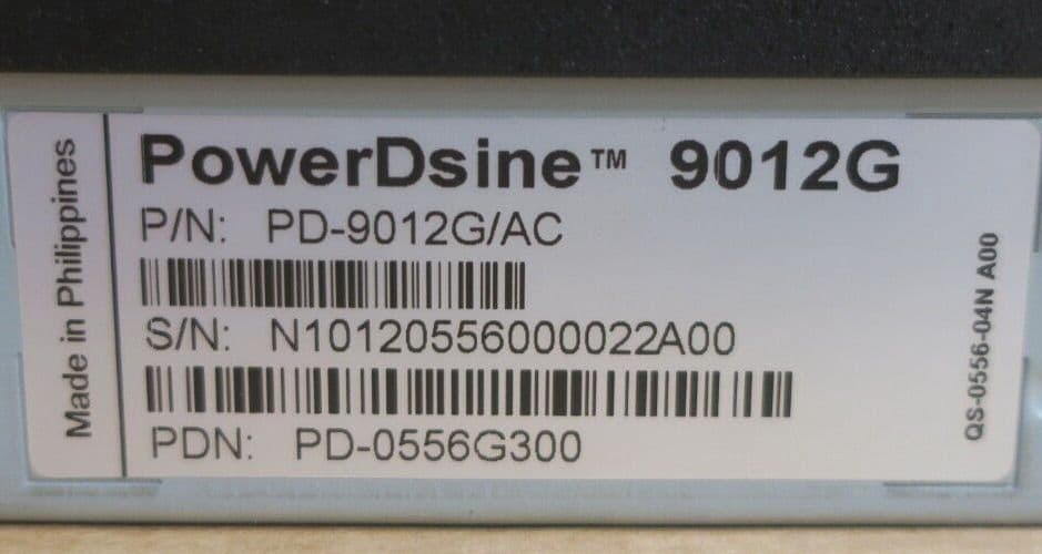 PowerDsine 9012G PD-9012G 12-Port 1GbE RJ45 PoE Unmanaged Midspan PD ...