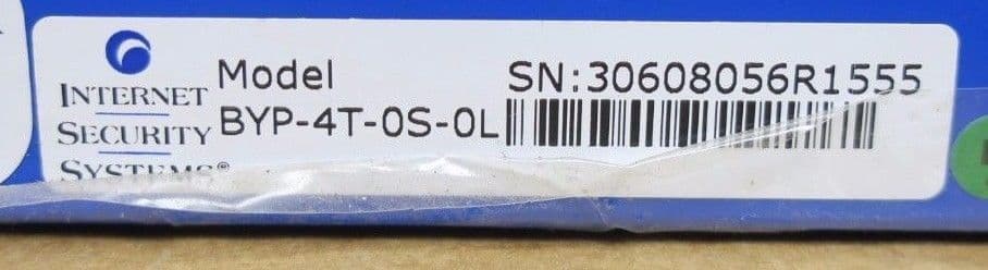 Proventia Network Intrusion Prevention System External Bypass Unit BYP ...