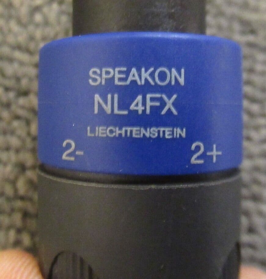 Pulse PLS00155 Neutrik Speakon 2 Pole NL4FC Speaker Cable 1 5mm 10M Black