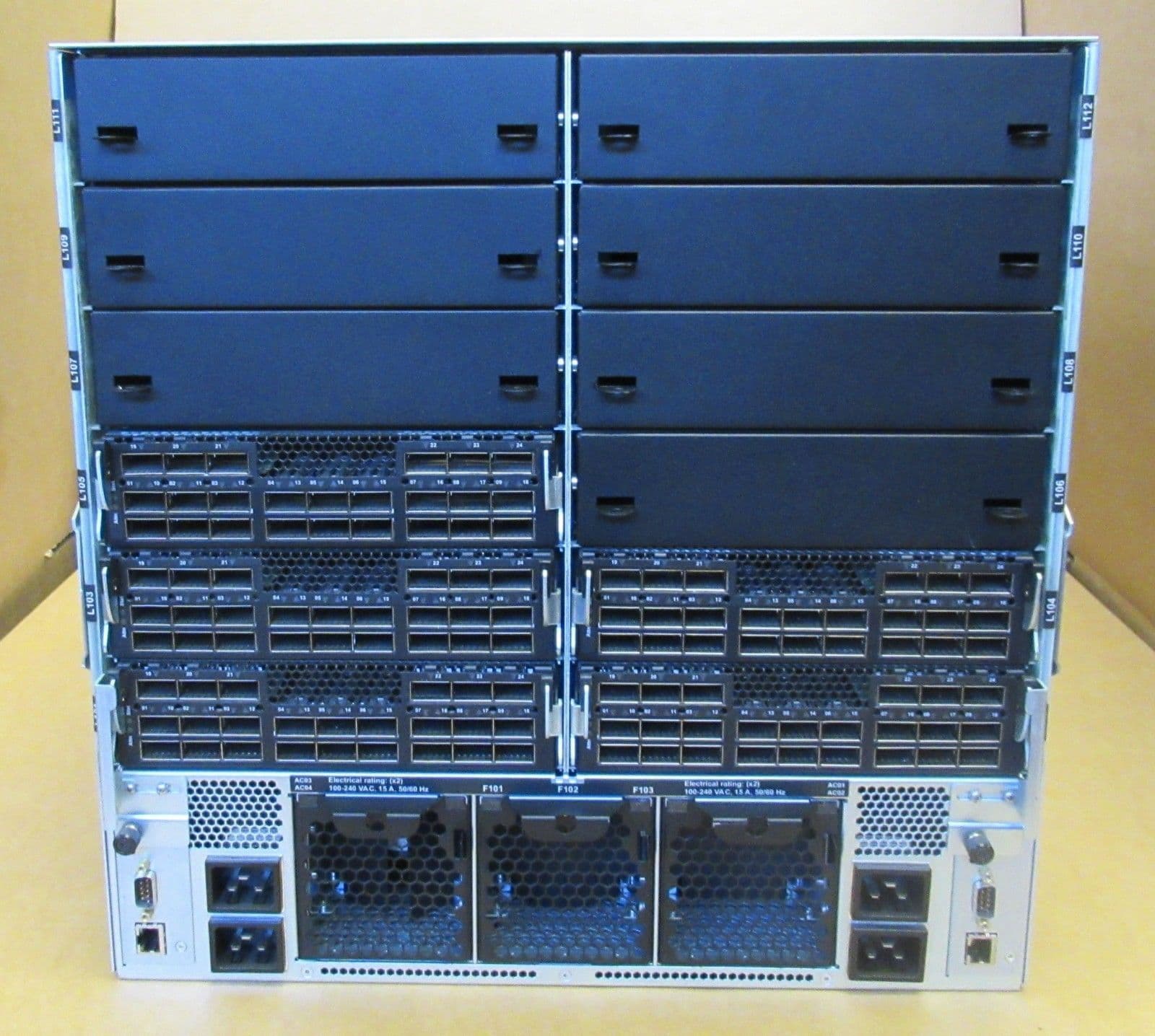 QLogic 12800-120 40Gbps 10U InfiniBand Switch 120 port with 5 x XD Leaf ...