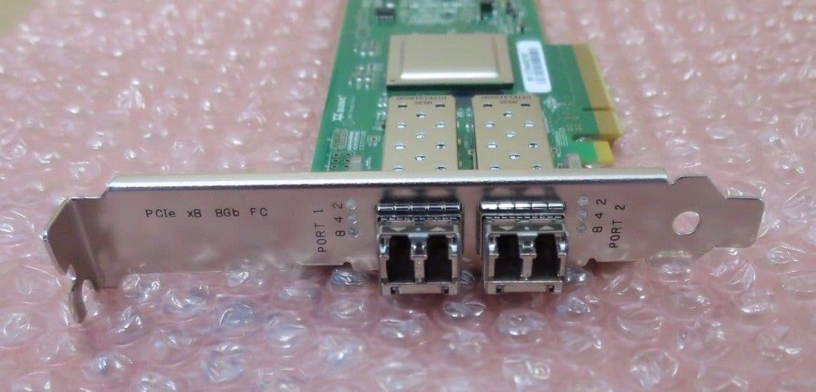 Qlogic Dell QLE2562 PCI-E 8GB Dual Port HBA Host Bus Adapter MFP5T 2x ...
