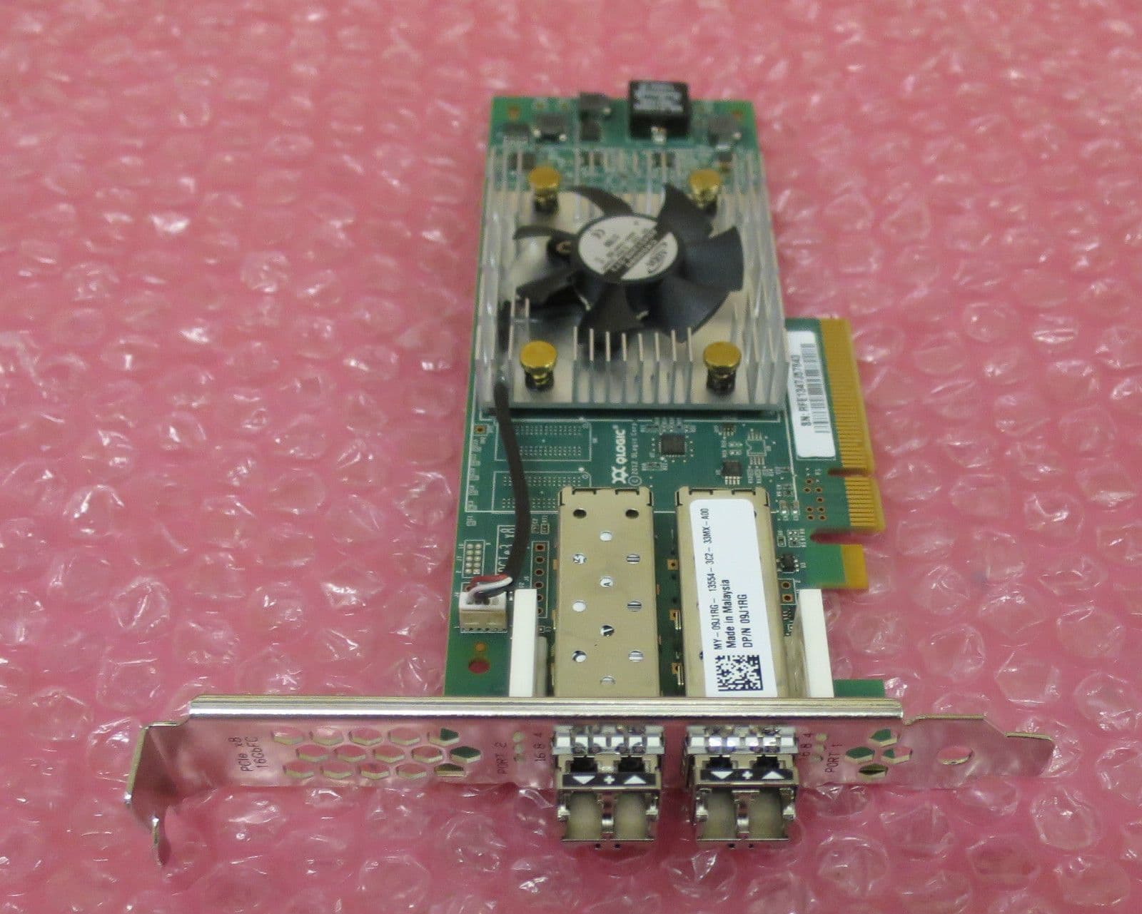 QLOGIC DELL QLE2662 Dual 16GBps PCI-E CTL HBA DP 16GB 16GB/s pn 9J1RG