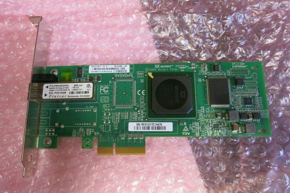 Qlogic PX2510401-70 QLE2460-HP 1 Port 4Gbps HBA PCIe Fibre Channel ...