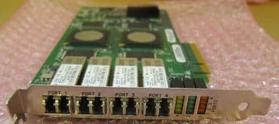 Qlogic QLE2464 Quad 4Gb PCI-E HBA Host Bus Adaptor Fibre FC network Card