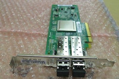 Qlogic QLE2562 Dual 8GB/s 8Gbps Fibre Channel Host Bus Adaptor HBA PCI ...