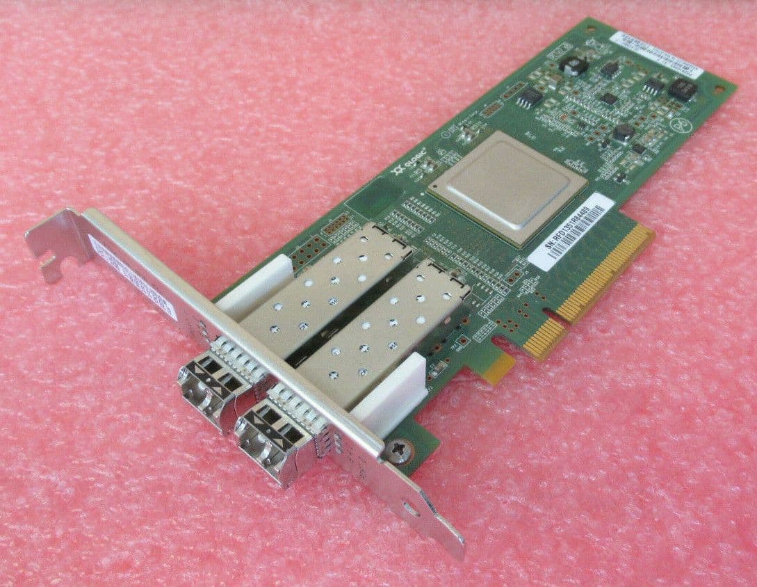 Qlogic QLE2562 Dual Port 8GB FC Fibre Channel PCI-E Full Height 2 x 8G SFP