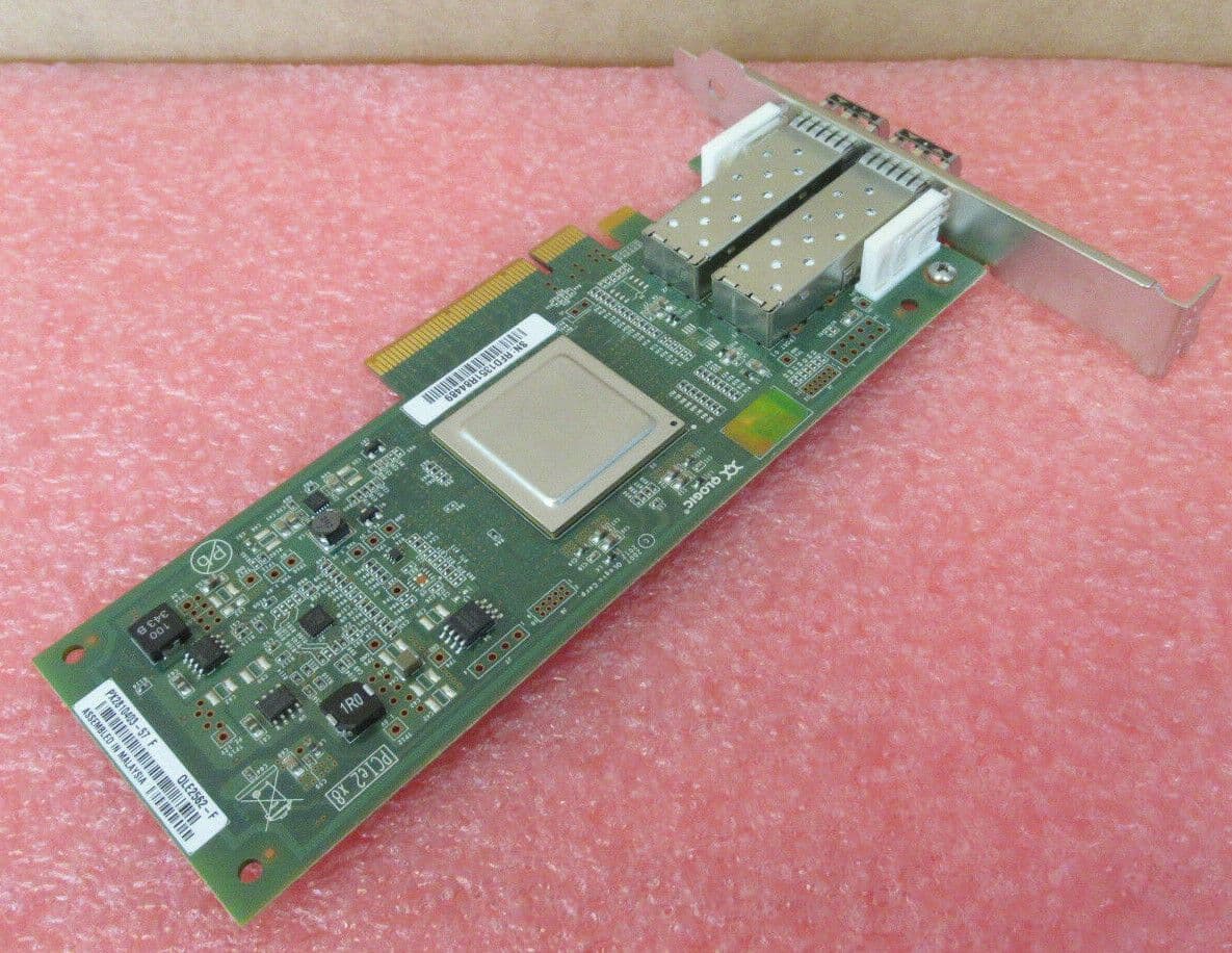 Qlogic QLE2562 Dual Port 8GB FC Fibre Channel PCI-E Full Height 2 x 8G SFP