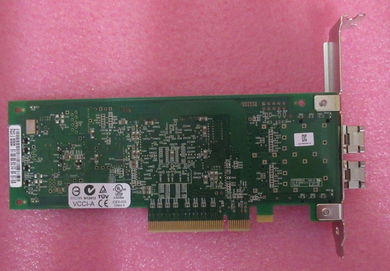 Qlogic QLE2562-E Dual Port 8Gb FC Fibre Channel PCI-E PX2810403-22 2x SFP
