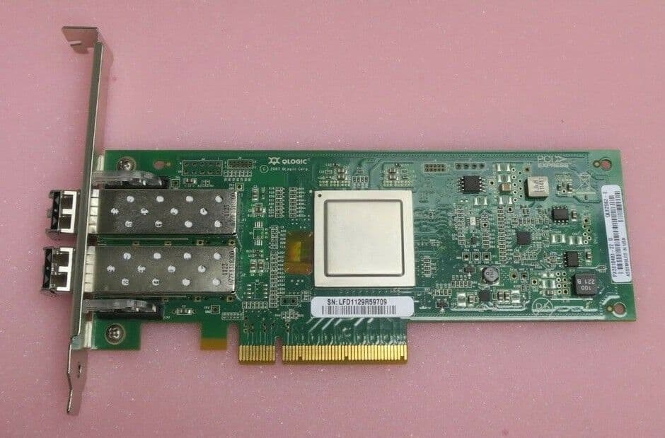 Qlogic QLE2562-E Dual Port 8Gb FC Fibre Channel PCI-E PX2810403-22 FH ...