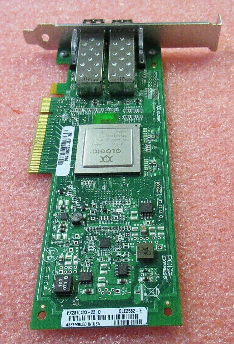 QLogic QLE2562-E Dual Ports 8GB/s Fibre Channel Host Bus Adapter Card ...