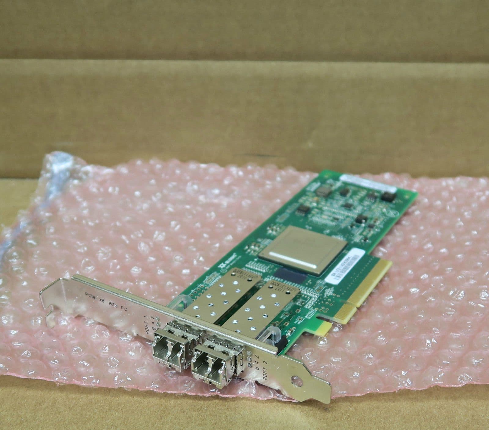 Qlogic QLE2562 PCIe 8GB Dual Fibre HBA Host Bus Adapter 2 x SFP Dell 6T94G