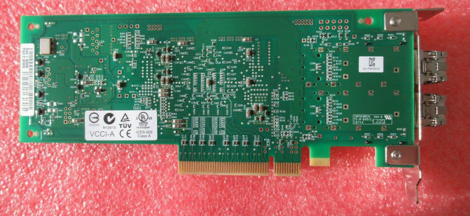 QLogic QLE2562-WB PCI-E x8 8Gb Dual Port Fibre Host Bus Adapter Card HH ...