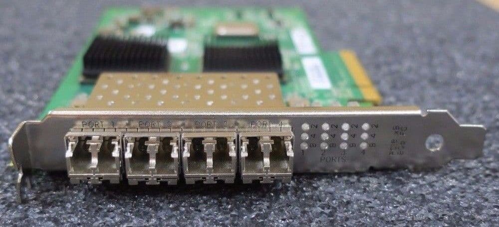 QLOGIC QLE2564 Quad Port PCI-E 8Gbps HBA Host Bus Adapter With 4x 8Gb SFP s