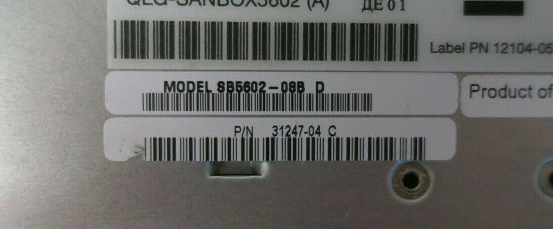 QLogic SANbox 5602 8-Port 4Gb Fibre Channel FC Stackable Switch SB5602-08A