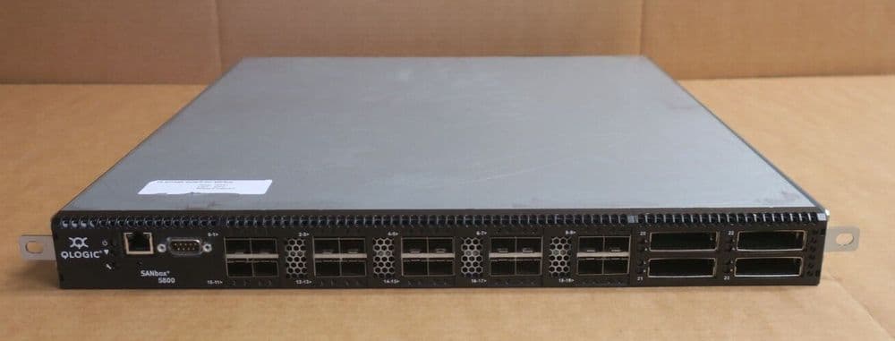 QLogic SANBOX 5800 20x 8Gb FC Fabric Switch 12 Active Ports 4x 10G ...