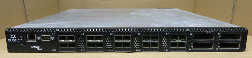 QLOGIC SANBOX SB5802V-08A FC 20x 8G Fabric Switch 24 Active Ports 4x ...