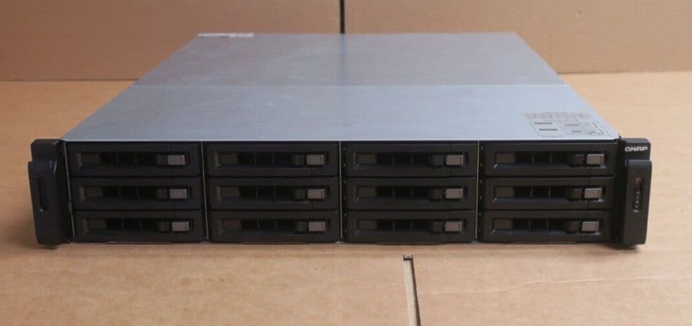 QNAP TS-1279U-RP 33TB HDD 12x 3TB 12-Bay Network Attached Storage NAS ...