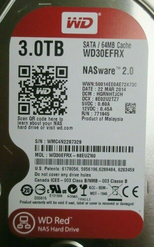 QNAP TS-419U II- 12TB 4x 3TB HDD 4-Bay Network Attached Storage NAS Server
