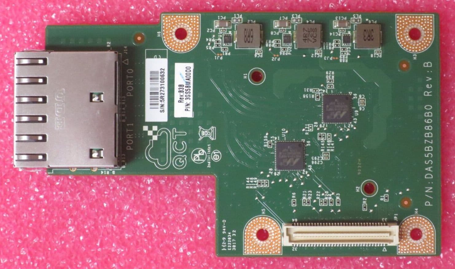 Quanta OCP Mezzanine Card Dual Port RJ45 1GbE I357-T2 Marvell 88E8514 ...