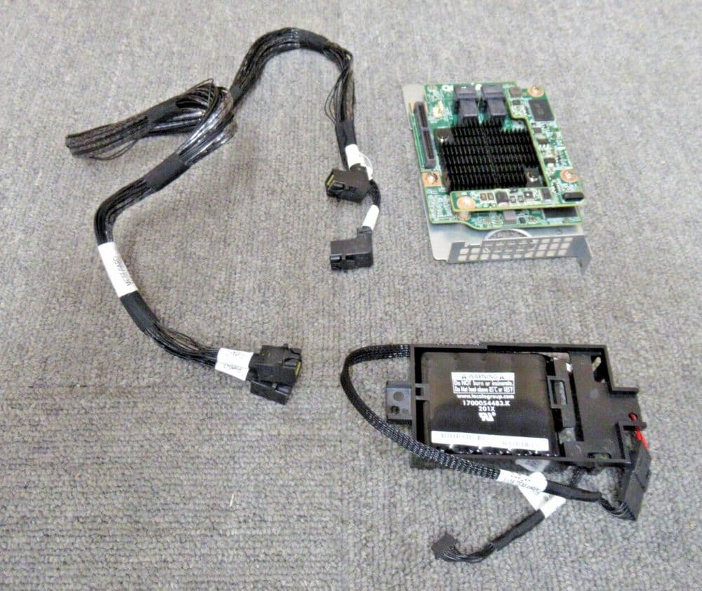 Quanta QS 3108 Mezz RAID Card w/Bracket Battery L3-00091-01A & Cable ...