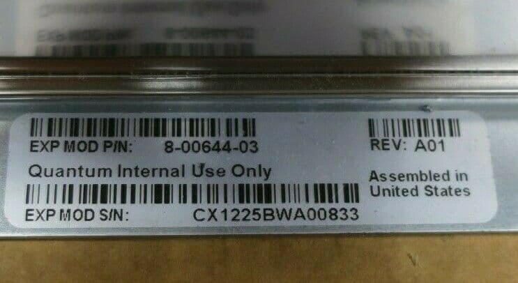Quantum DXi6500 12x 3 5" Bay 10x 2TB HDD 2x 200GB SSD Storage Expansion ...
